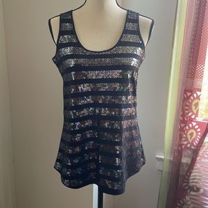 Garnet Hill | Tops | Garnet Hill Sequined Tank Top Nwot | Poshmark